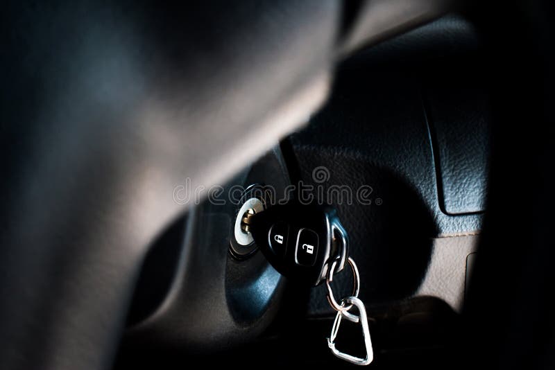 Closeup of Unlocking Car Keys To Drive Stock Photo - Image of person ...