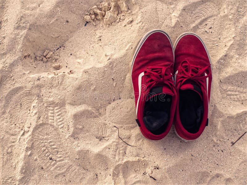 Closeup of Vans Shoes on Mexican Beach Editorial Photography - Image of ...