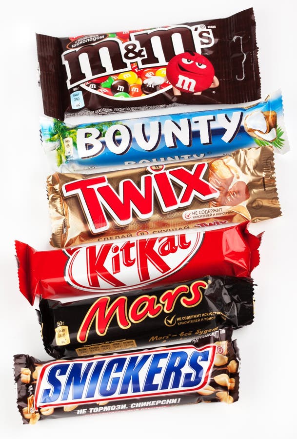 Closeup of Various Chocolate Bars on White Editorial Photo - Image of ...