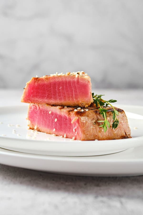 Pan Seared Tuna Steak Stock Photos - Free & Royalty-Free Stock Photos ...
