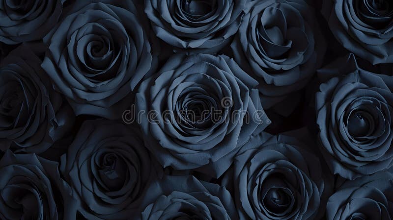 Closeup View of Bunch of Black Rose Flower Black Rose Wallpaper. Stock ...