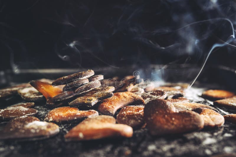 Burned gingerbread cookies stock image. Image of cookie - 132021901