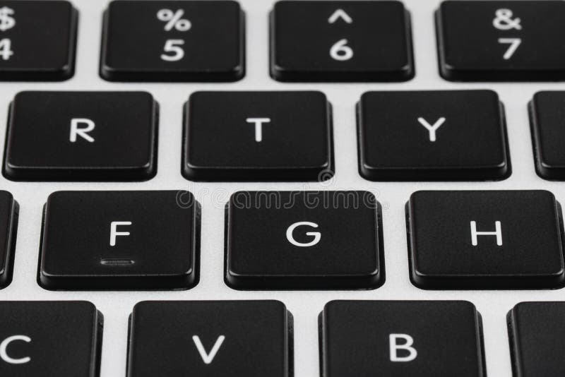 Closeup View of Buttons on Modern Computer Keyboard Stock Image - Image ...