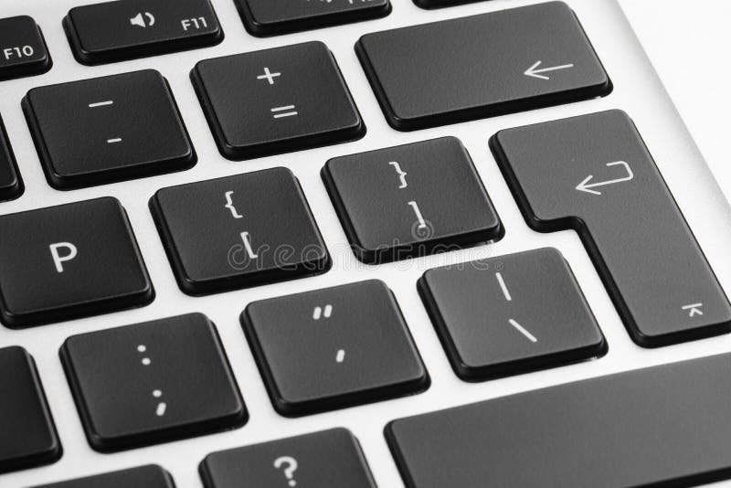 Closeup View of Buttons on Modern Computer Keyboard Stock Photo - Image ...