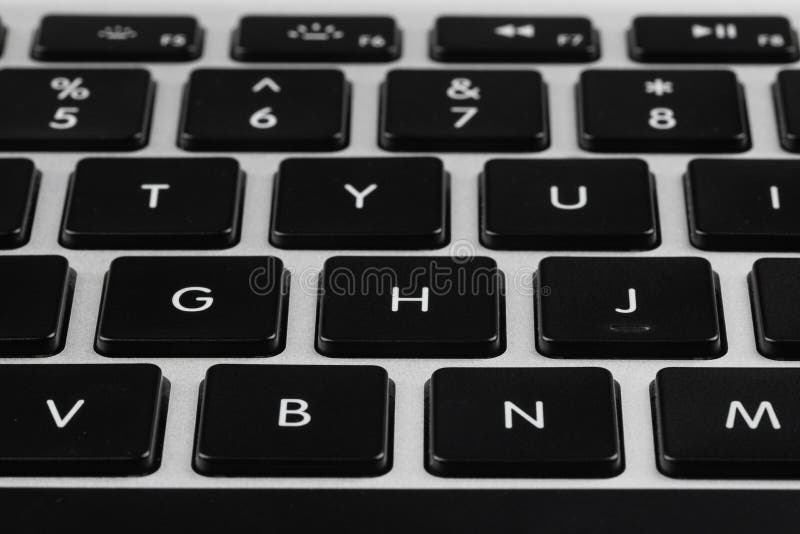 Closeup View of Buttons on Modern Computer Keyboard Stock Photo - Image ...