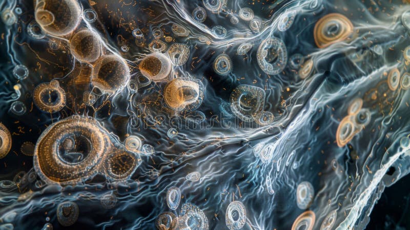 A Closeup View of a Cell from a Whale Revealing Its Intricate Structure ...