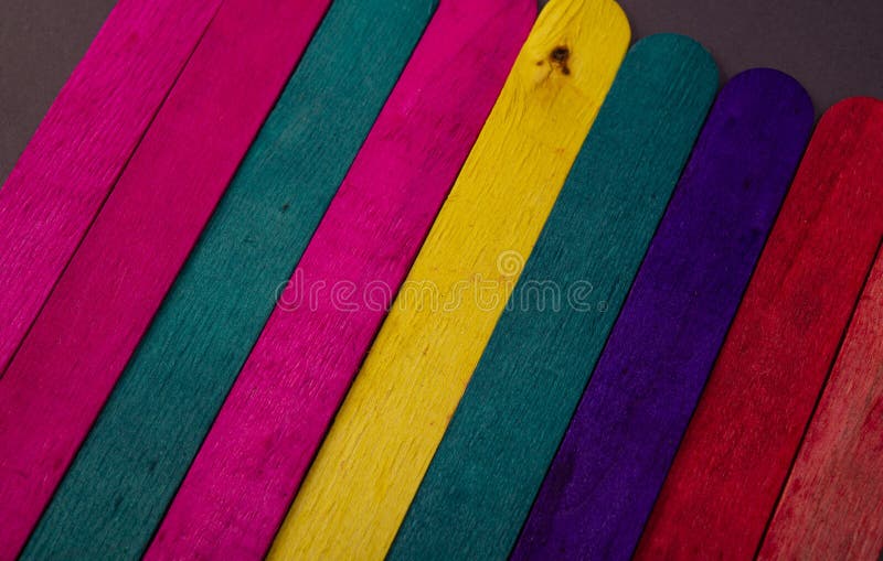 Closeup View of Colourful Ice Cream Sticks Making Background Stock ...