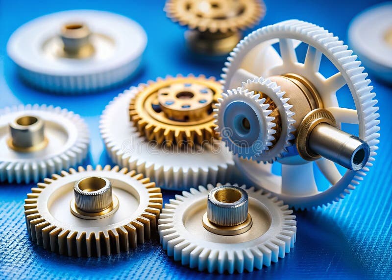 Closeup View of a Complex Epicyclic Gear Train Exploring Interlocking ...