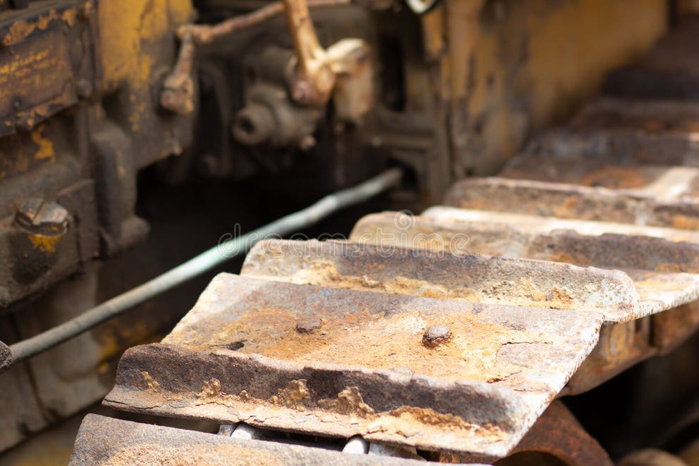 Continuous track stock image. Image of equipment, orange - 178914749