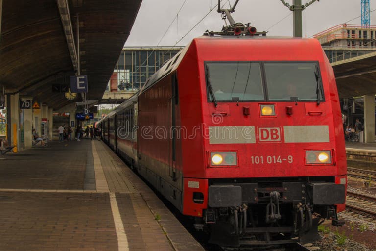 Closeup View of the DB Class 101 Train in Heidleberg, Germany Editorial ...
