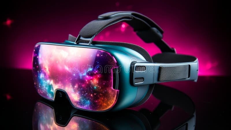 Closeup View of a Detailed Virtual Reality Headset Texture, Showcasing ...