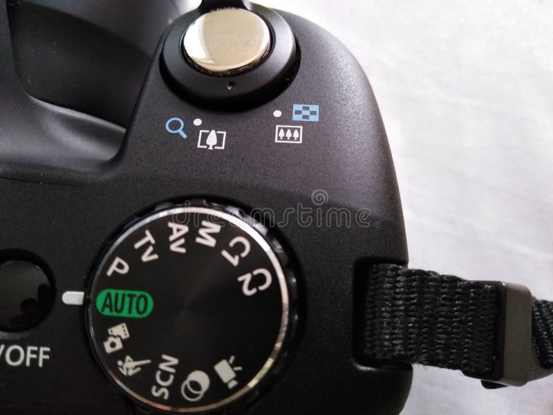 Photography Equipment - Digital Camera Dial View Stock Photo - Image of ...