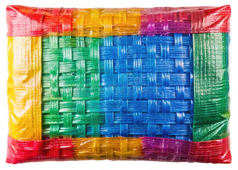 Closeup View of a Durable Recycled Plastic Woven Sack a HighQuality ...