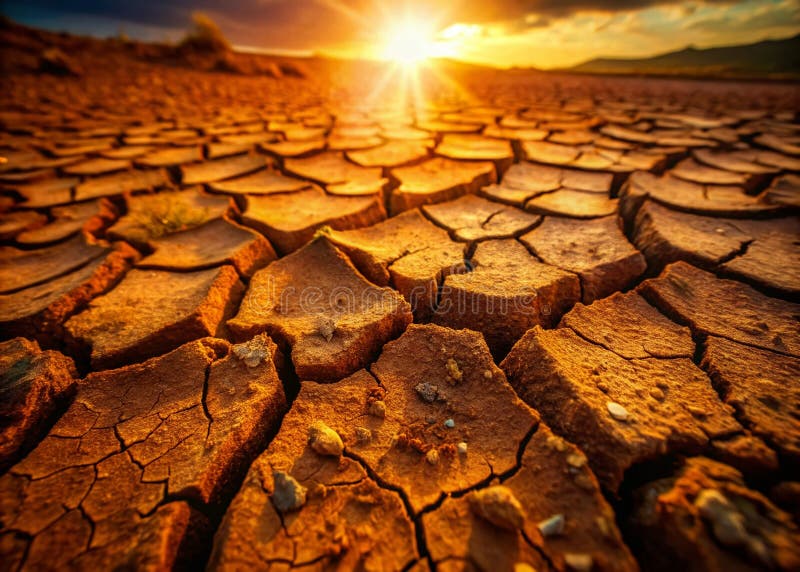 Closeup View of EarthquakeDamaged Earth a Macro Perspective on Ground ...
