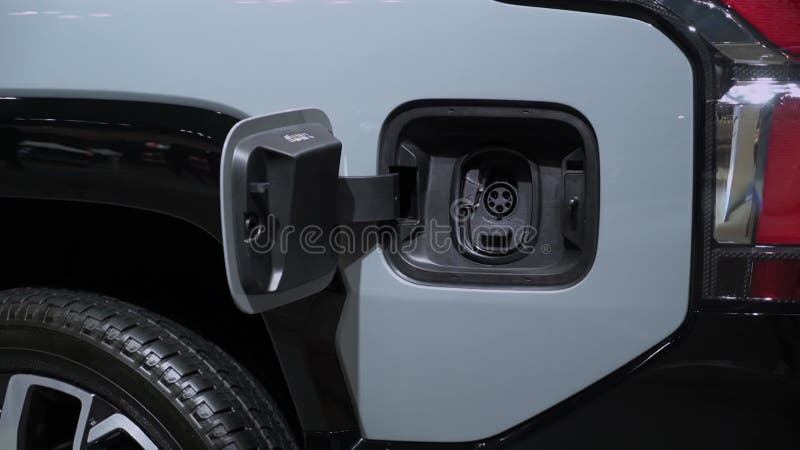 CloseUp View of an Electric Vehicle Charging Port and Its Functional ...