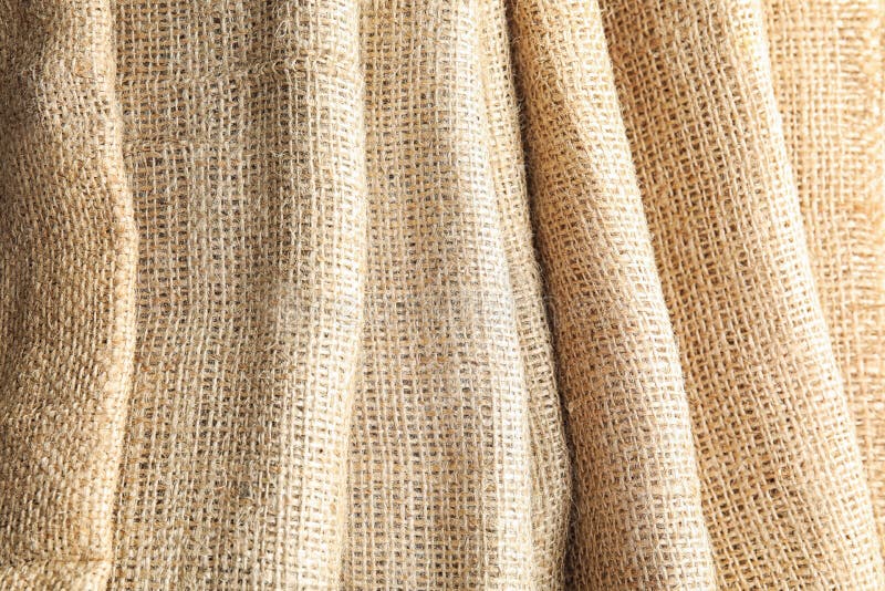Closeup View of Folded Natural Hemp Cloth Stock Image - Image of ...