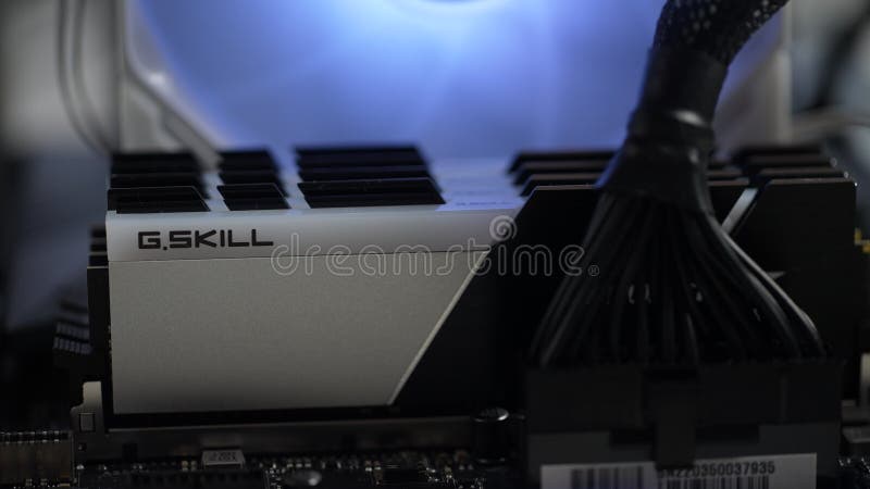 Blue DDR RAM Stick on Isolated Background Stock Image - Image of board ...