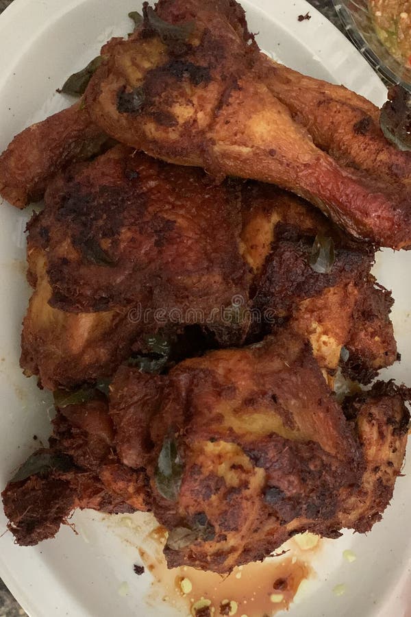 View of Fried Chicken on the Table Stock Image - Image of dish, chicken ...