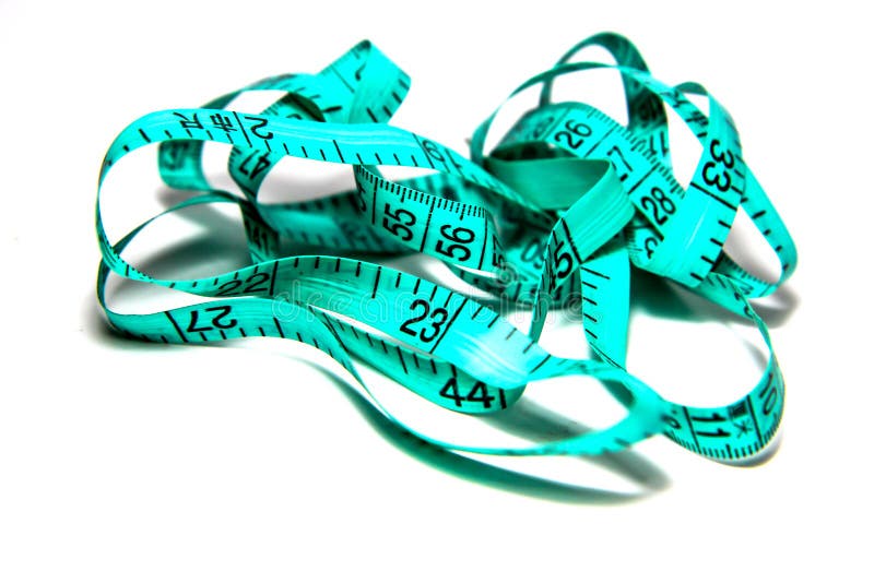 Closeup View of Green Tape Measure Stock Photo - Image of millimeter ...