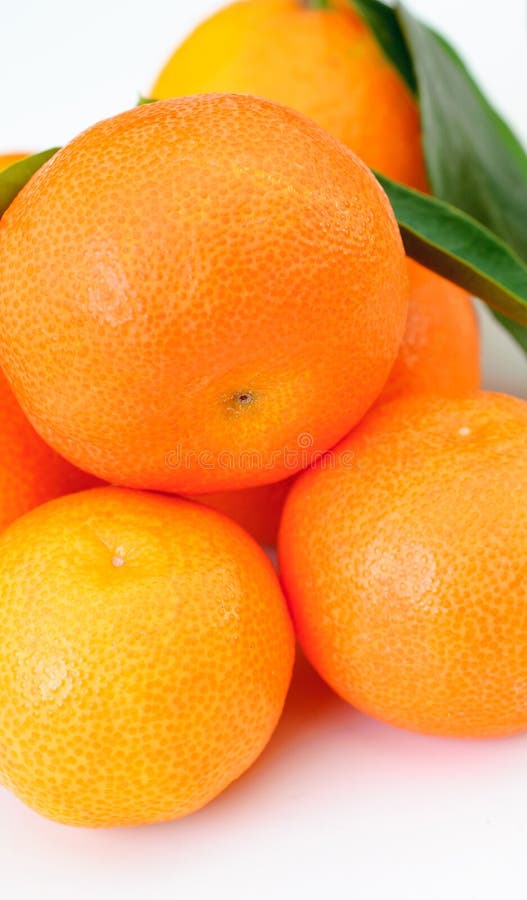 Closeup View on Group Mandarin Fruits. Stock Image - Image of orange ...