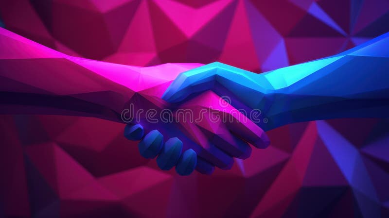 A Closeup View of a Handshake Symbolizes Trust and Partnership ...