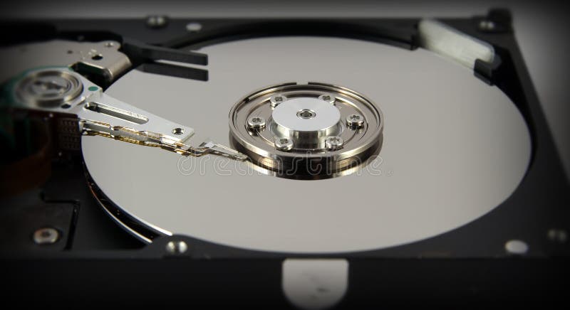 Closeup view of hard drive stock image. Image of code - 11959223