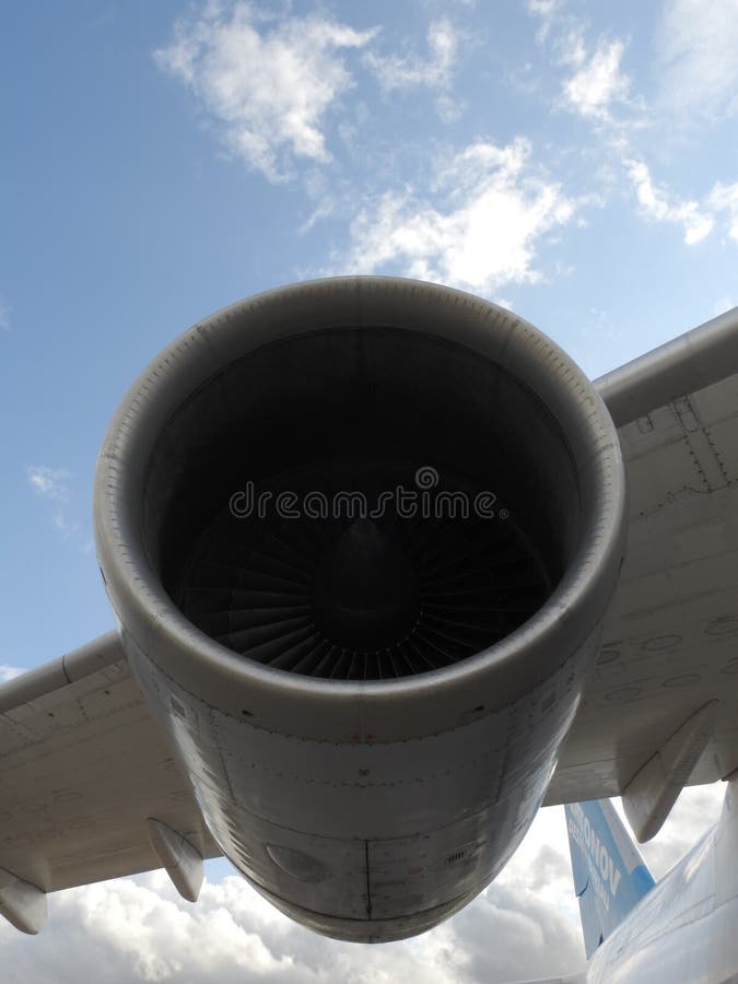 Giant Aircraft Engine stock photo. Image of plane, modern - 121355644