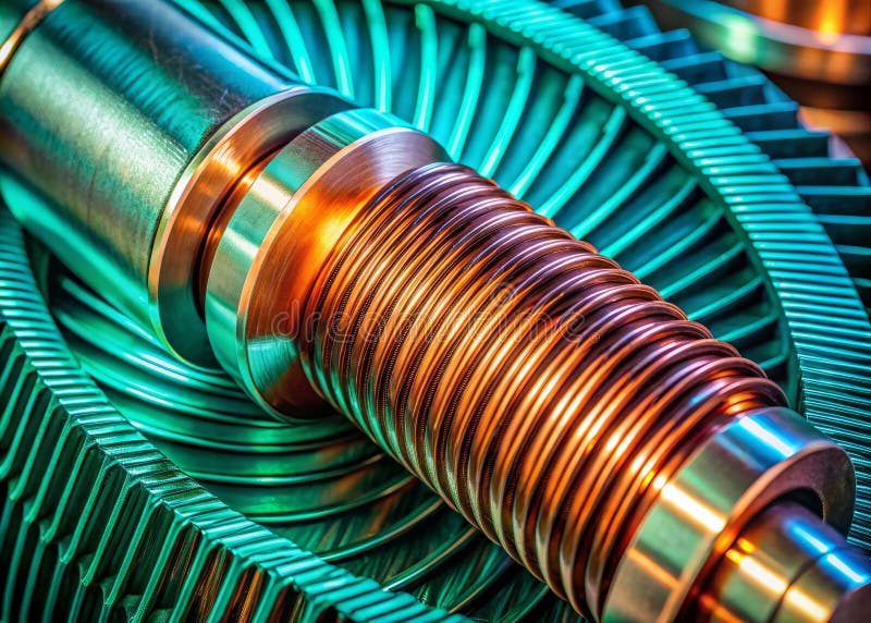 CloseUp View of Industrial Air Compressor Thermal Insulation Optimizing ...