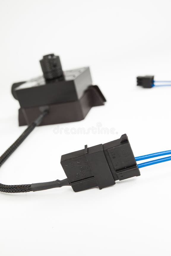 Closeup View of Inside Parts, Cables and Connectors of a Modern Modded ...