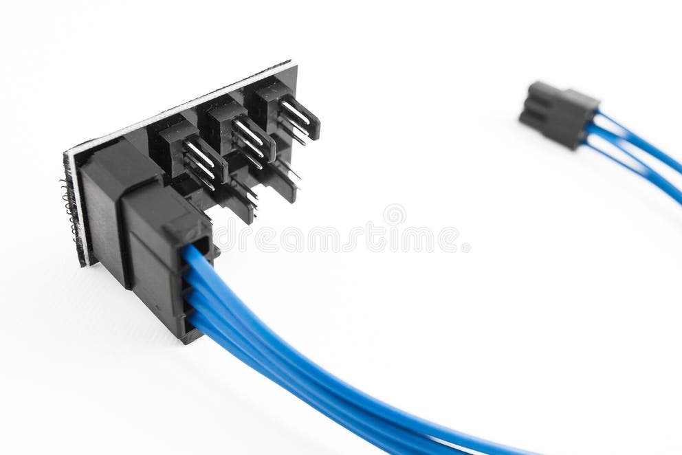 Closeup View of Inside Parts, Cables and Connectors of a Modern Modded ...