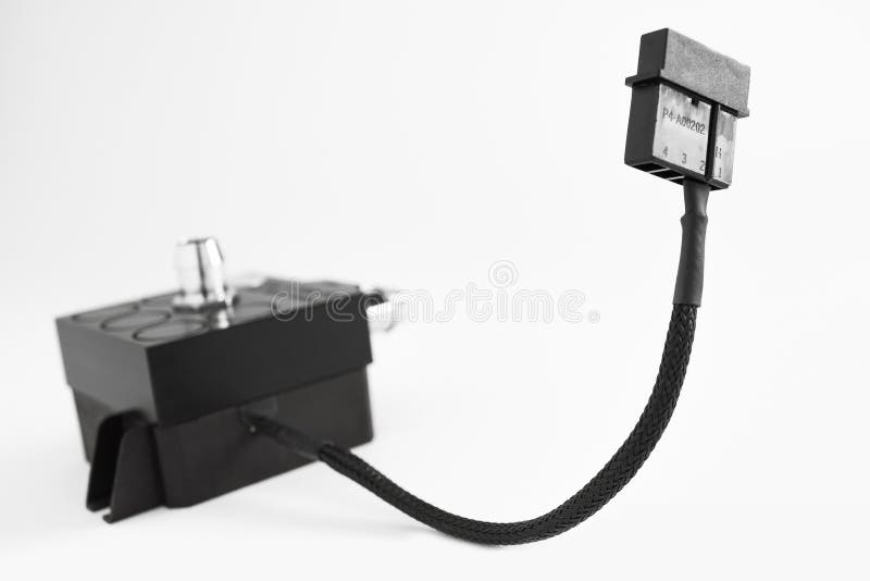 Closeup View of Inside Parts, Cables and Connectors of a Modern Modded ...