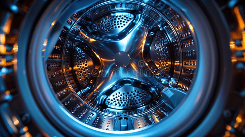 Closeup View of the Inside of Washing Machine. Suitable for ...
