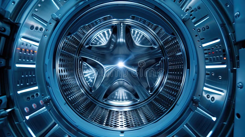 Closeup View of the Inside of Washing Machine. Suitable for ...