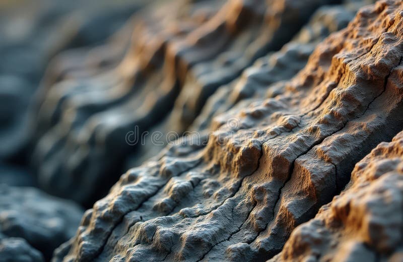 Closeup View Layered Rock Texture Patterns. Natural Rock Formations ...