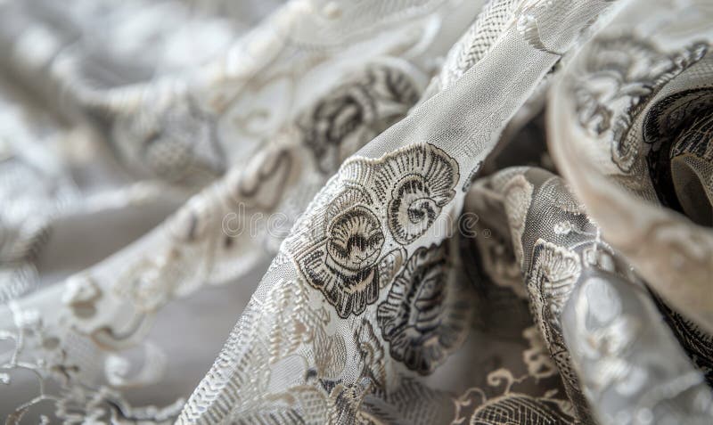 Luxurious White Brocade Fabric Stock Photos - Free & Royalty-Free Stock ...