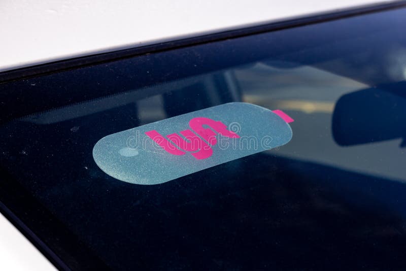 Lyft decal editorial stock photo. Image of drive, scooter - 166696338