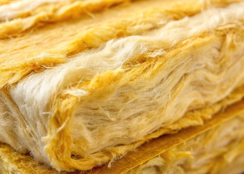 CloseUp View of Mineral Wool Fiberglass Insulation Exploring the ...