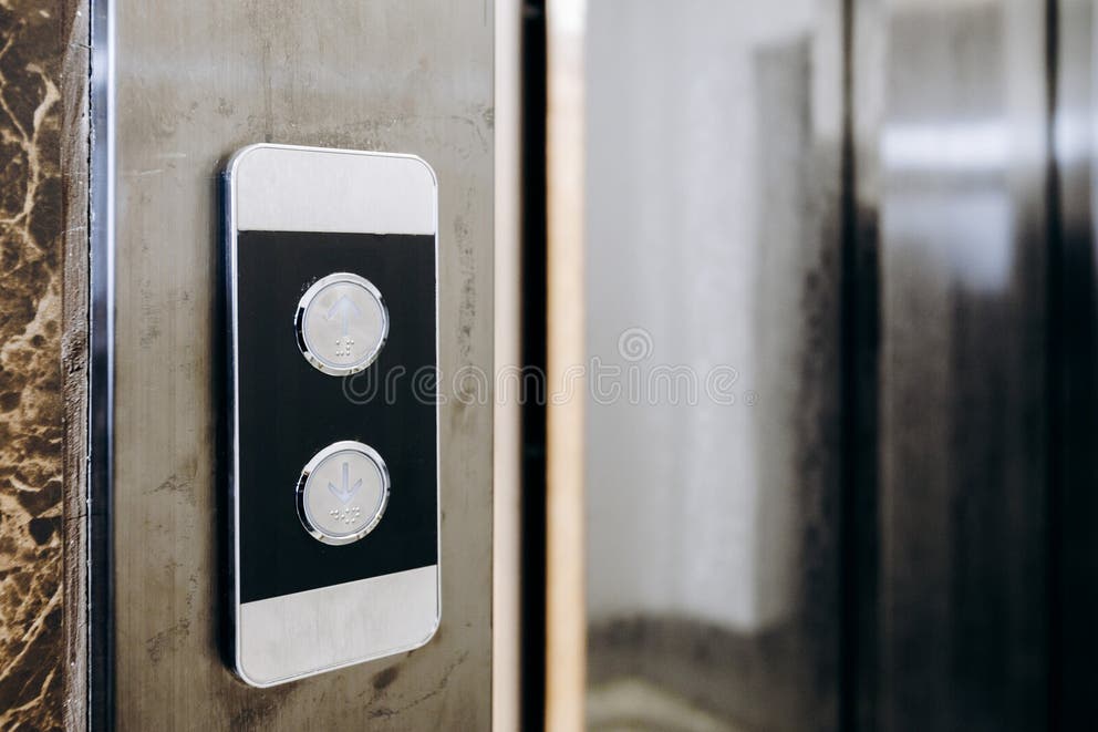 A CloseUp View of the Modern Elevator Button Interface Featuring ...