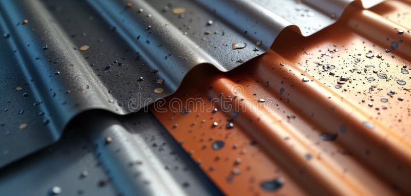 Closeup View of Modern Roofing Materials. Different Colors, Textures ...