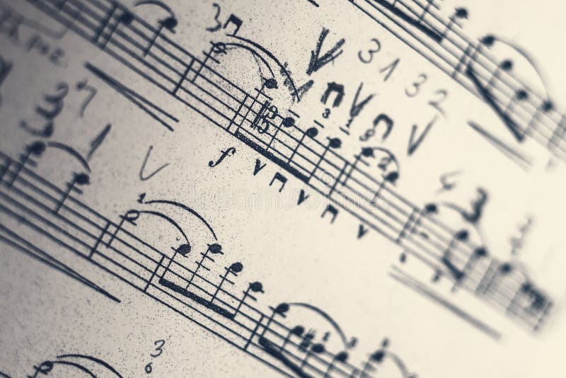 Musical Sheets Details stock photo. Image of serious - 106766492