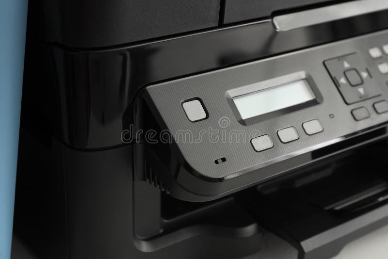 Closeup View of New Modern Printer with Control Panel Stock Image ...