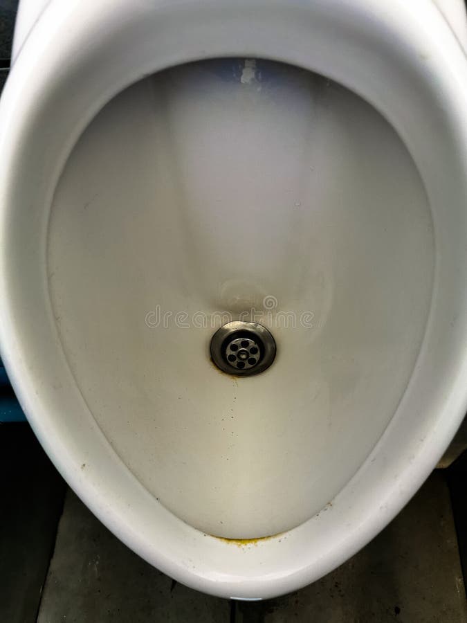 Closeup View of a Not Clean Urinal in Public Toilet for Men Stock Photo ...
