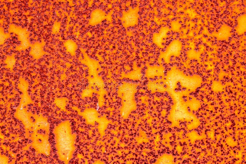 Closeup View of Old Weathered Red Texture with Yellow Patches. Stock ...