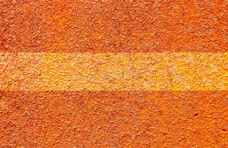 Closeup View of an Orange Rough Surface with a Light Orange Horizontal ...