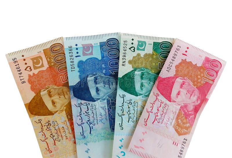 Closeup View of Pakistani Currency - Pakistani Rupees Stock Image ...
