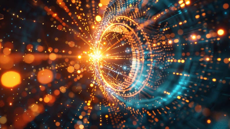 A Closeup View of the Particle Beam Shooting through the Center of the ...