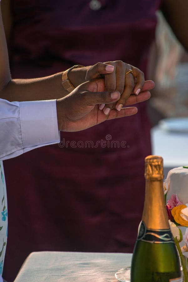 Closeup View of a Romantic Couple Holding Hands Stock Image - Image of ...