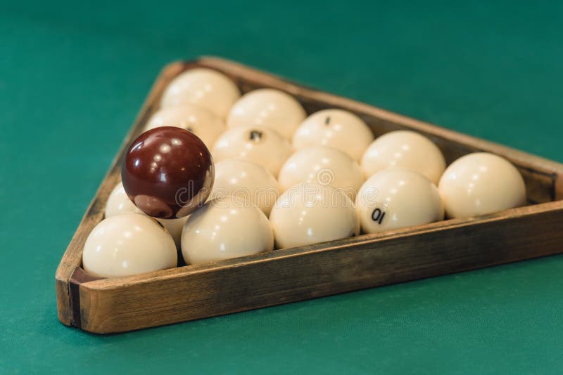 Closeup View of Russian Pool Balls Set Stock Photo - Image of ...