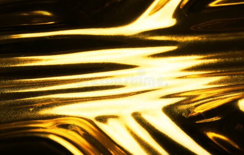 Closeup View of Shiny Golden Surface Stock Image - Image of closeup ...