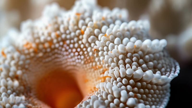 A Closeup View of a Single Fungal Spore Its Smooth Surface Covered in ...